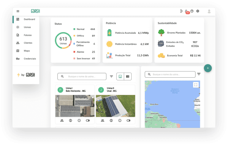 GDash Solar - CRM e Monitoramento Solar